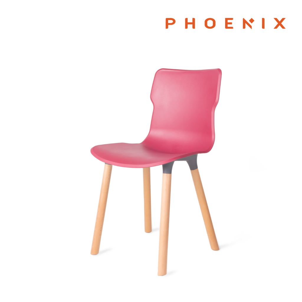 Phoenix DUO Wood Chair for Living Room Ruby - Phoenix-Europe ...